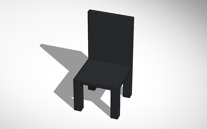 3D design chair | Tinkercad