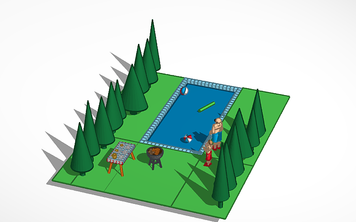 3D design Pool Party | Tinkercad