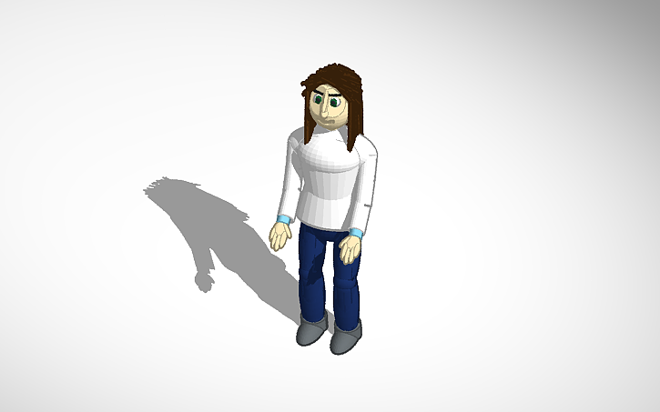 3D design human (girl) | Tinkercad