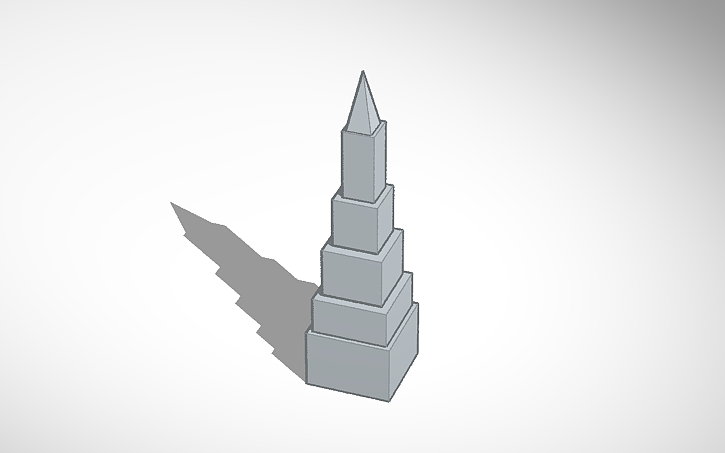 3D design A tower | Tinkercad