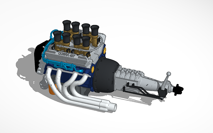 3D design Ford 427ci Cobra V8 engine | Tinkercad