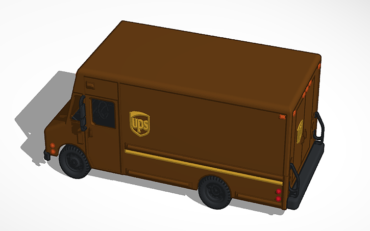 3D design UPS truck | Tinkercad