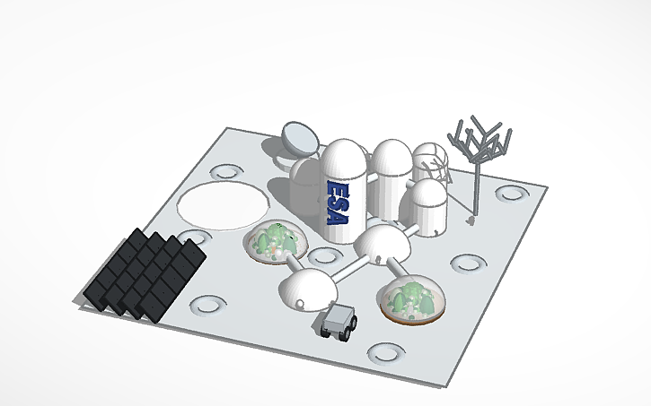3D design moonbase | Tinkercad
