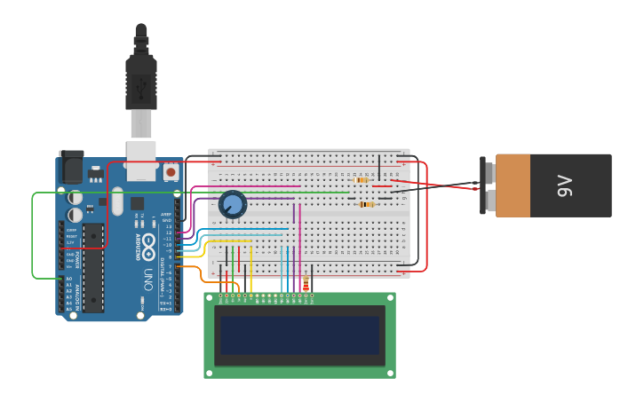 Circuit Design Voltmeter Tinkercad