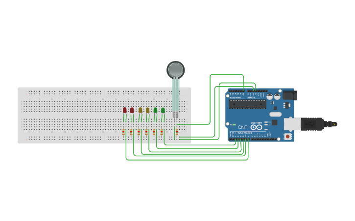 Circuit design Proyecto Sensor de Peso | Tinkercad