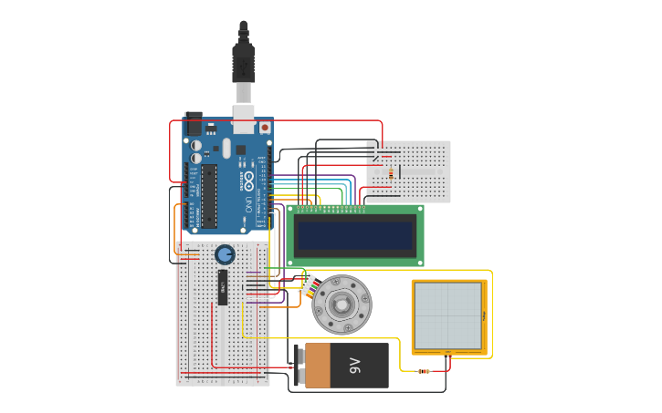 Circuit design Motor paso a paso 2 | Tinkercad