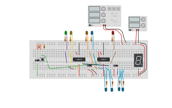 Circuit design 3.1.3 Shift Resistor Circuit | Tinkercad