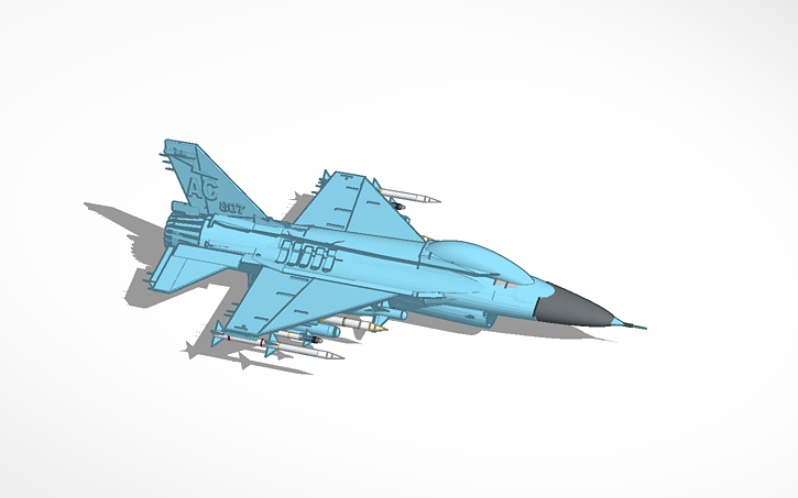 3D design f16 jet 🎂 | Tinkercad