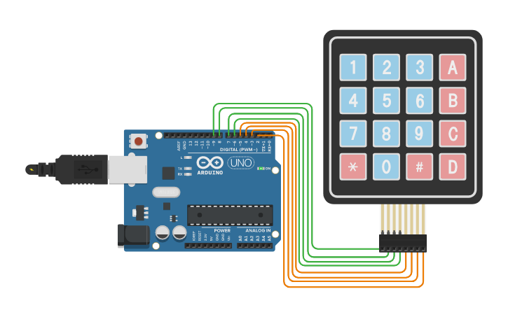 Circuit Design Keypad Tinkercad