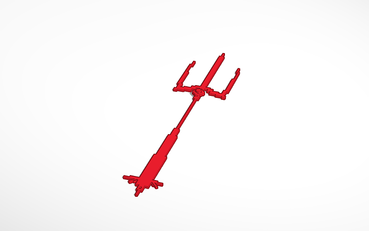 3D design Asgore's Trident | Tinkercad