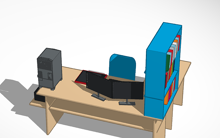 3D design Gaming Setup | Tinkercad
