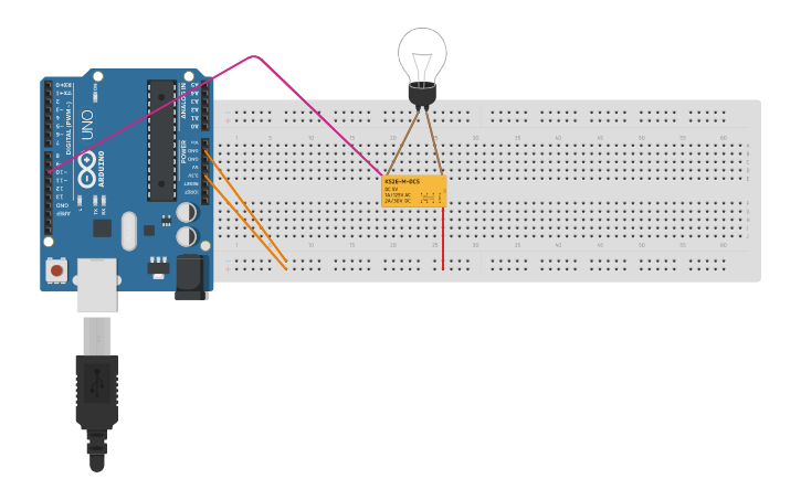 Circuit design Relé | Tinkercad
