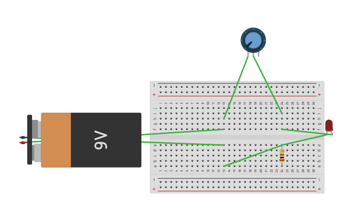 Circuit design How a potentiometer works | Tinkercad