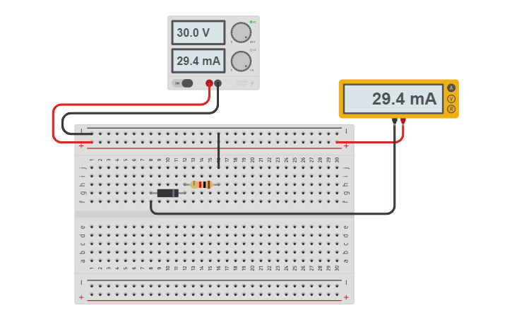 Circuit design PN Junction Diode | Tinkercad
