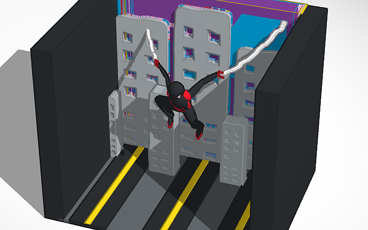 3D design Spiderman from Spiderman into the spider verse | Tinkercad