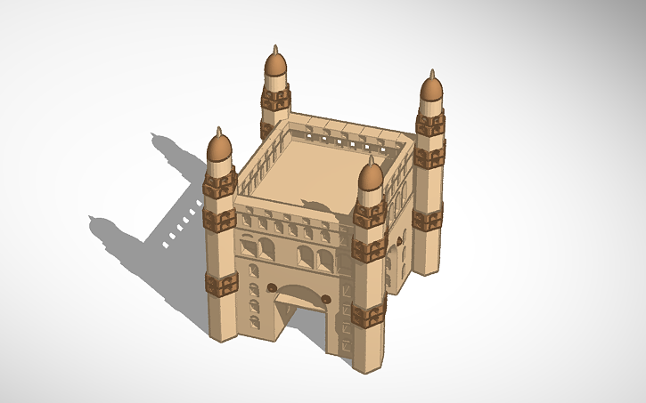 3D design charminar | Tinkercad