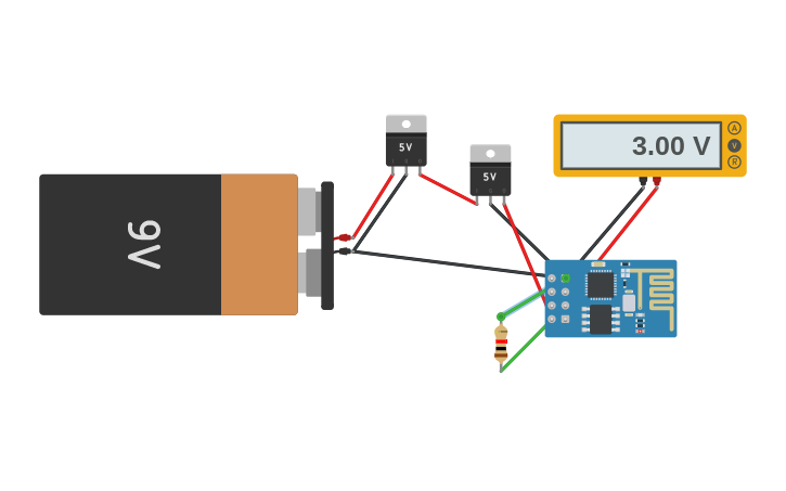 Circuit Design Esp8266 Using The Esp 01s Tinkercad