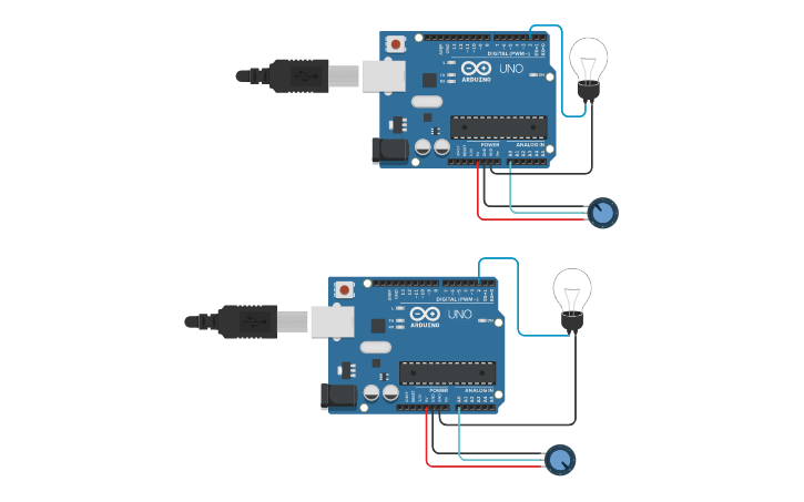 Circuit design Water Sensor | Tinkercad