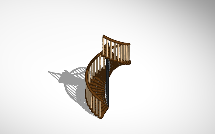 3D design Spiral Staircase V2 | Tinkercad