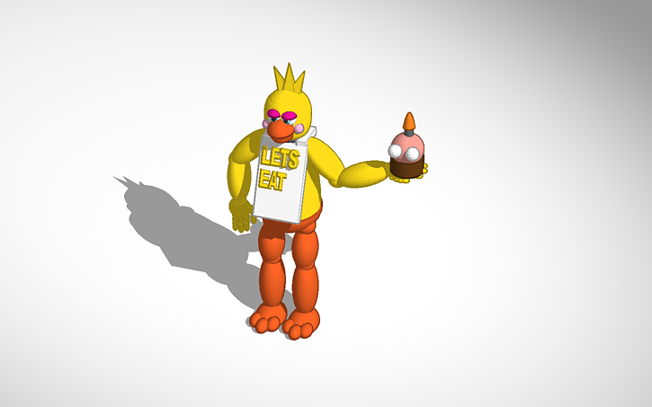 3D design FNAF 2 Chicka | Tinkercad