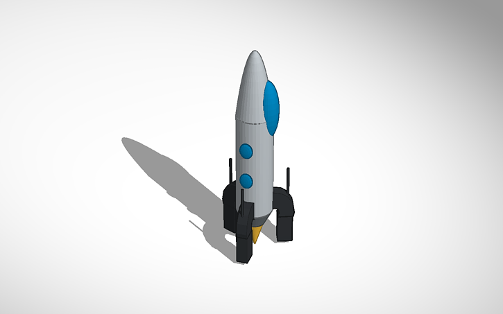 3D design Rocket Ship | Tinkercad