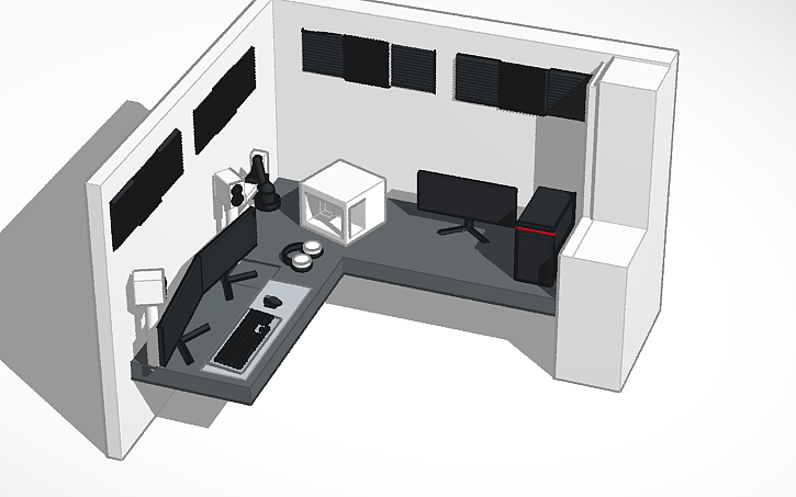3d Design Gaming Setup Tinkercad