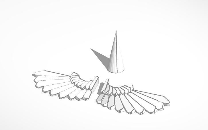 3D design Printable Wings and Horn | Tinkercad