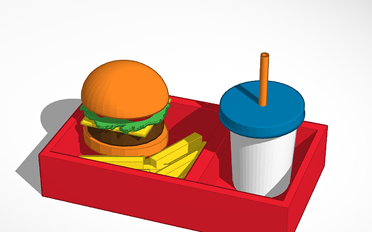 3D design 13_Claris_2-1_Hamburger | Tinkercad