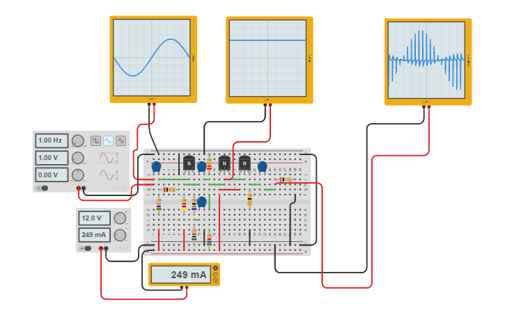Circuit Design Amplificador De Audio Tinkercad