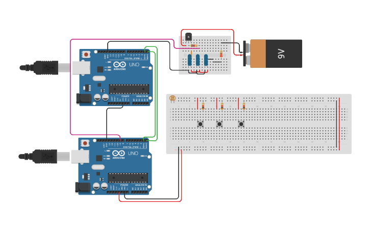 Circuit design LDR USB | Tinkercad