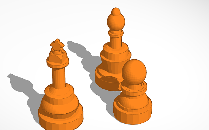 3D design Chess pieces | Tinkercad