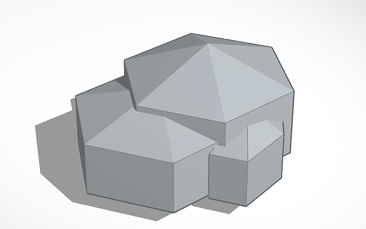 3D design Low-Poly Rock | Tinkercad