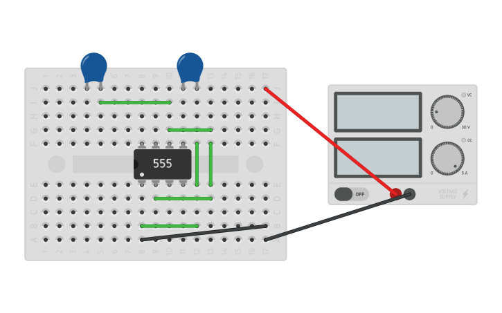 Circuit Design Clock Using 555 Timer Tinkercad