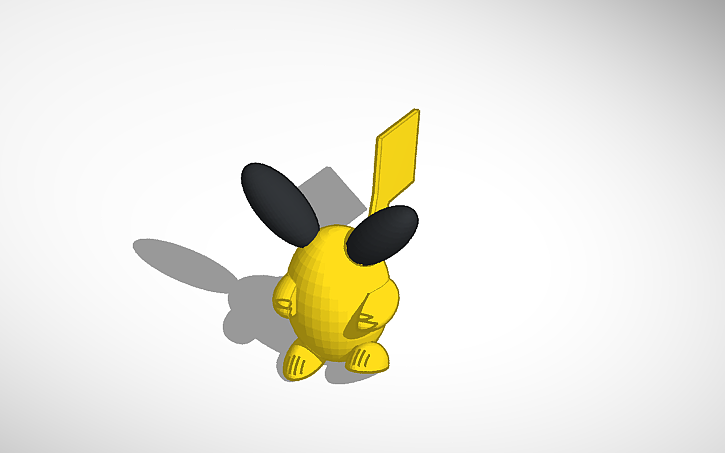 3D design Pikachu | Tinkercad