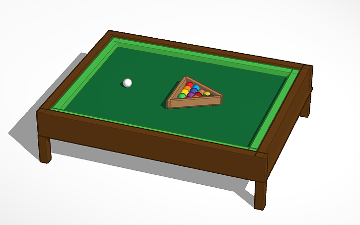 3D design Snoopy's pool table 1.0 | Tinkercad