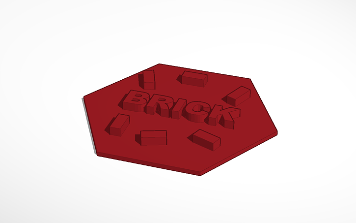 3D design Brick Resource Piece Catan | Tinkercad