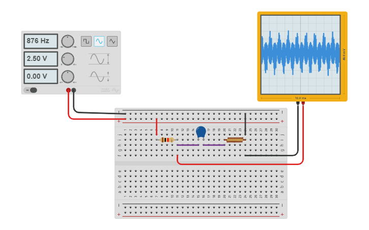Circuit Design Cen201 Rlc Series Circuit Tinkercad