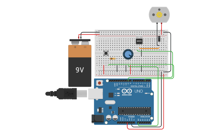 Circuit design Change RPM using Potentiometer Controlled by Switch ...