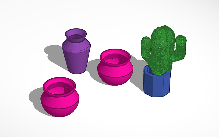 3d Design Bcny Cactus Tinkercad