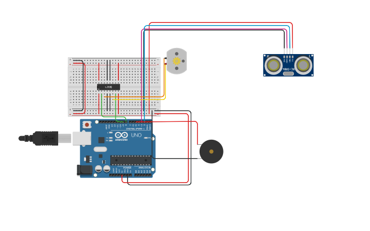 Circuit design Automatic Water Tank Level Control System | Tinkercad