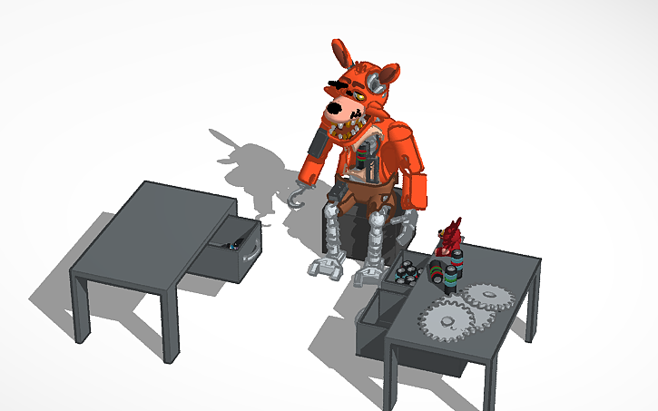 3d Design Fnaf Vr Foxy Parts And Service Tinkercad