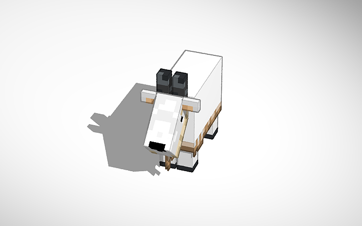 3D design Minecraft Goat | Tinkercad