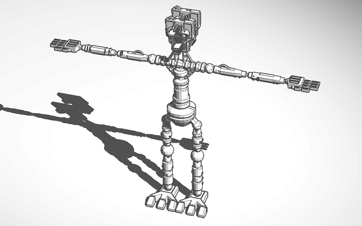 3D design Animatronic Endoskeleton B&W | Tinkercad