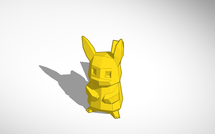 3D design Pikachu | Tinkercad