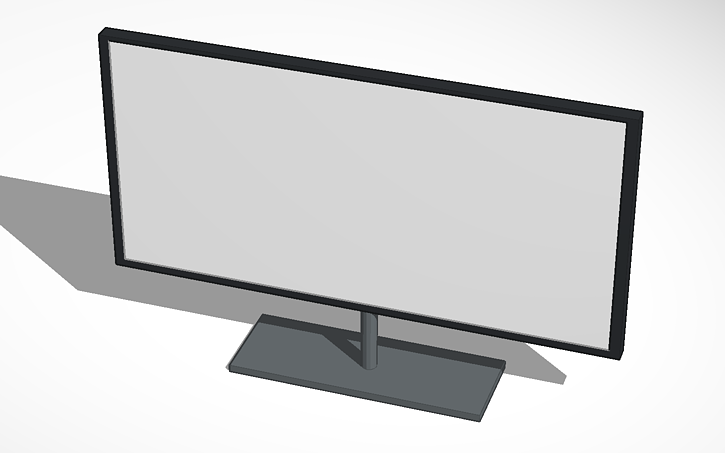 3D design Simple Flat Screen TV | Tinkercad