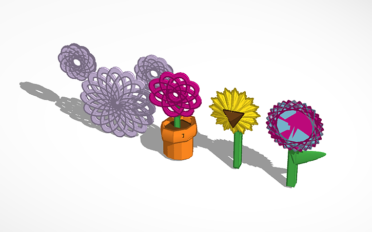 3D design Flowers | Tinkercad
