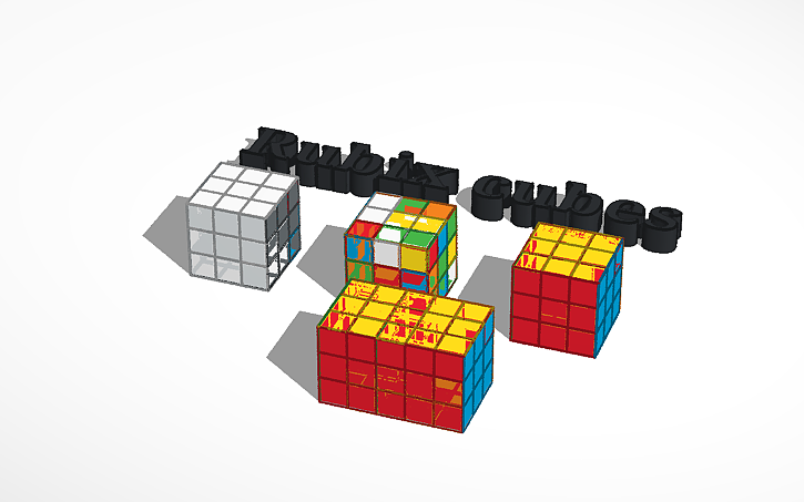3D design rubix cube | Tinkercad