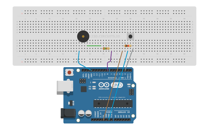 Circuit design 7.2- Arduino con botón y un altavoz: reproducir una ...