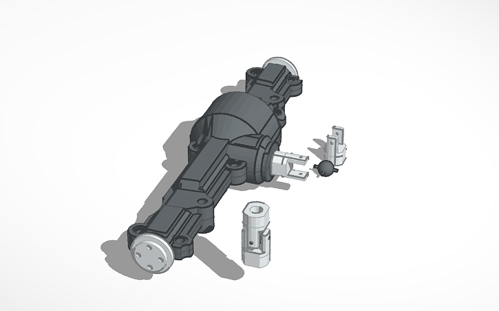 3D design axle with gear | Tinkercad