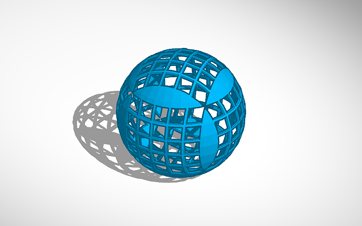 3D design perforated sphere | Tinkercad
